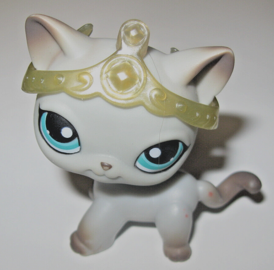 Littlest Pet Shop Egyptian Siamese Gray Cat LPS #391 Around the World ...
