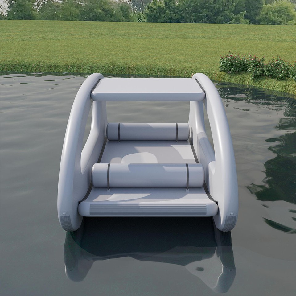 Hot Inflatable Electric Boat Inflatable House Boat For Ocean Lake Water ...