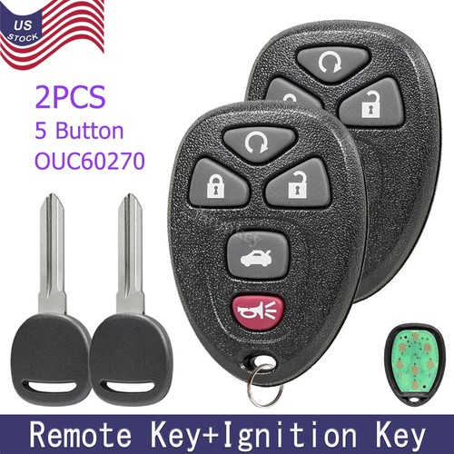 2 For 2006 - 2016 Chevrolet Impala Remote Keyless Control Key Fob ...