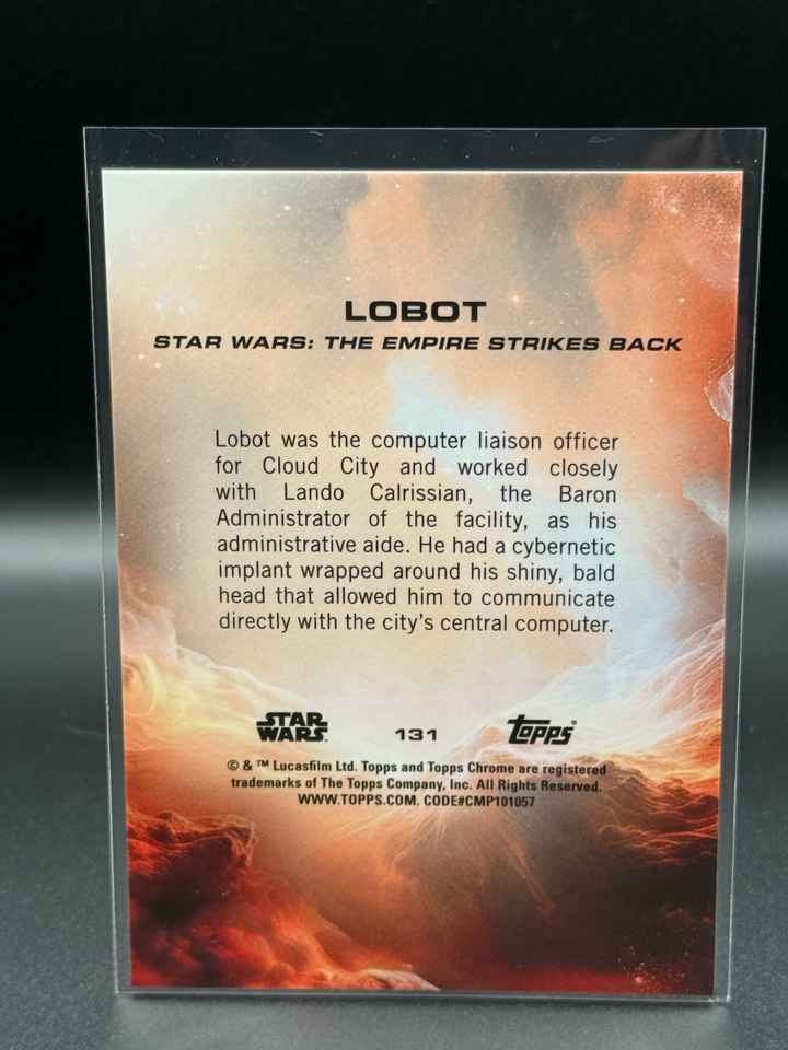 2025 Topps Star Wars Chrome Sapphire - Lobot - Gold 19 /50 | eBay