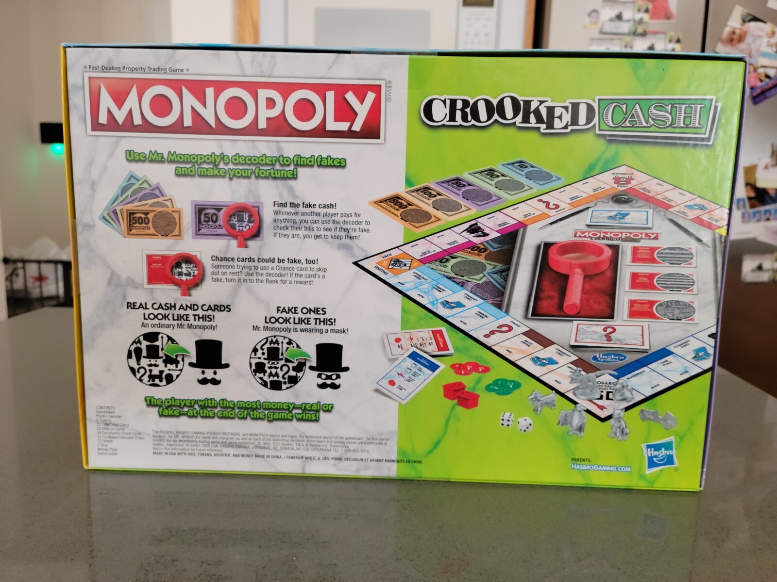 MONOPOLY Crooked Cash Board Game for Families and Kids Ages 8 and Up ...