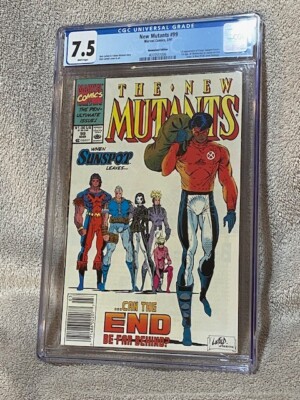 The New Mutants #99 CGC Graded 7.5 Marvel Comics 3/91 NEWSSTAND Ed RARE ...