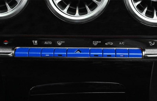 For Benz GLA W156 2020 2021-2023 ABS Blue Middle Console AC Button ...