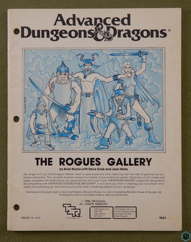 Rogues Gallery (Advanced Dungeons and Dragons) NPCs & Classic AD&D art ...
