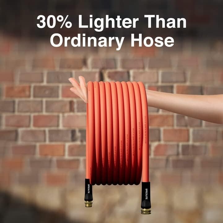 Hot/Cold Water Hose 5/8" x 50 ft,Heavy Duty Red Garden Hose -50℉ to 190 ...