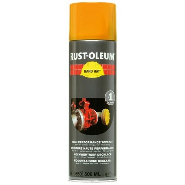 X5 Industrial Rust-Oleum Signal Yellow Spray Paint Hard Hat 500ml RAL ...