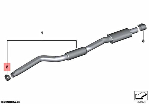 BMW 18308632361 Genuine OEM Front Pipe Clamp B1 for sale online | eBay