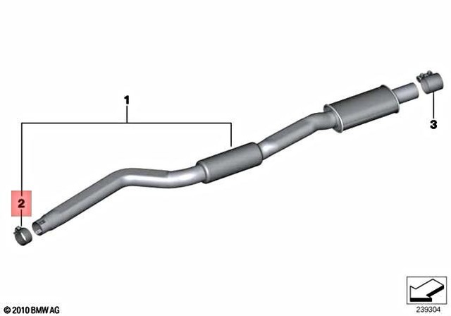 BMW 18308632361 Genuine OEM Front Pipe Clamp B1 for sale online | eBay