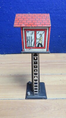 Marx O-Scale Lighted 413 Switch Switchman Yard Tower Tin Litho # 2 ...