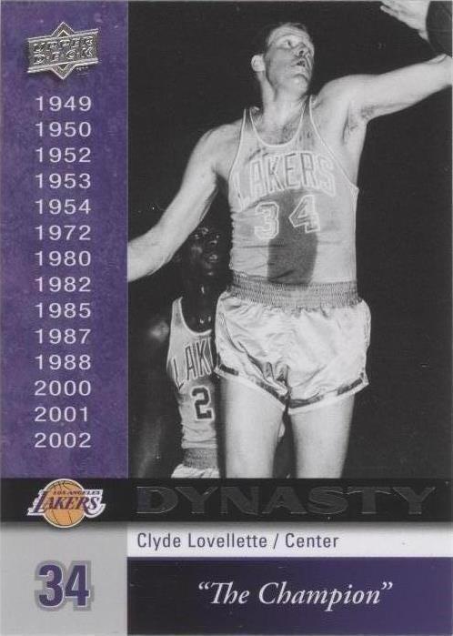 2008-09 Upper Deck - Los Angeles Lakers Dynasty Clyde Lovellette #LAL ...