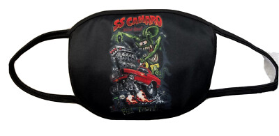 RAT FINK HOT ROD “SS CAMARO FULL THROTTLE” LARGE OVAL/MOUTH MASK SUPER ...