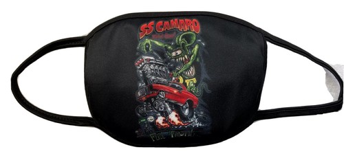 RAT FINK HOT ROD “SS CAMARO FULL THROTTLE” LARGE OVAL/MOUTH MASK SUPER ...