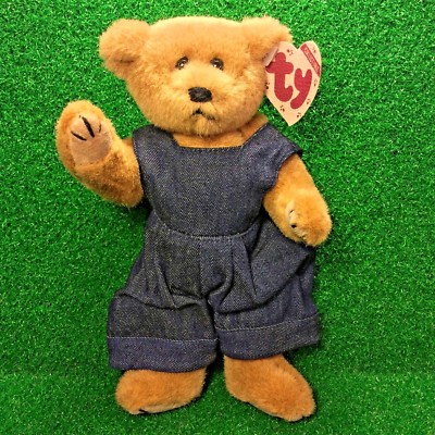Ty Attic Treasures Gilbert The Bear Rare Retired 1993 Jointed Plush Toy ...