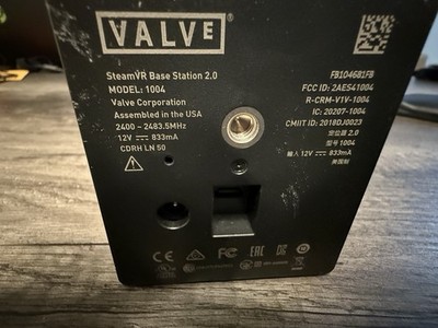 SteamVR Base Station 2.0 Lighthouse Htc Vive VR Valve Index FOR PARTS ...