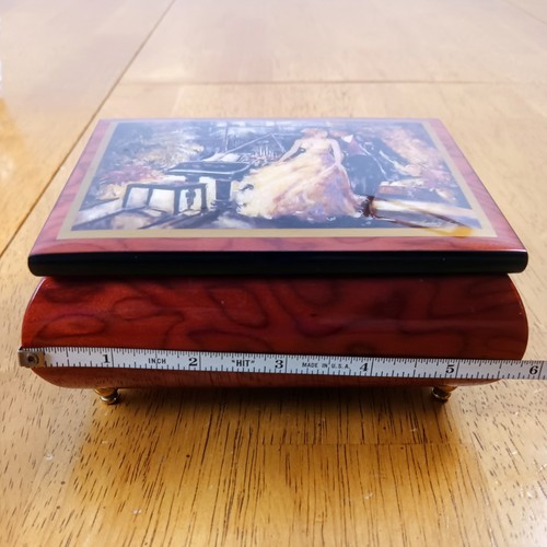 Ercolano Enchanted Evening Lacquer Music Box That Plays Clair De Lune ...