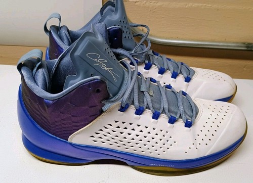 Nike Jordan Melo M11 Blue White Grey Men's- Size 13 Super Clean ...