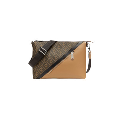 Fendi Diagonal Messenger Bag Brown | eBay