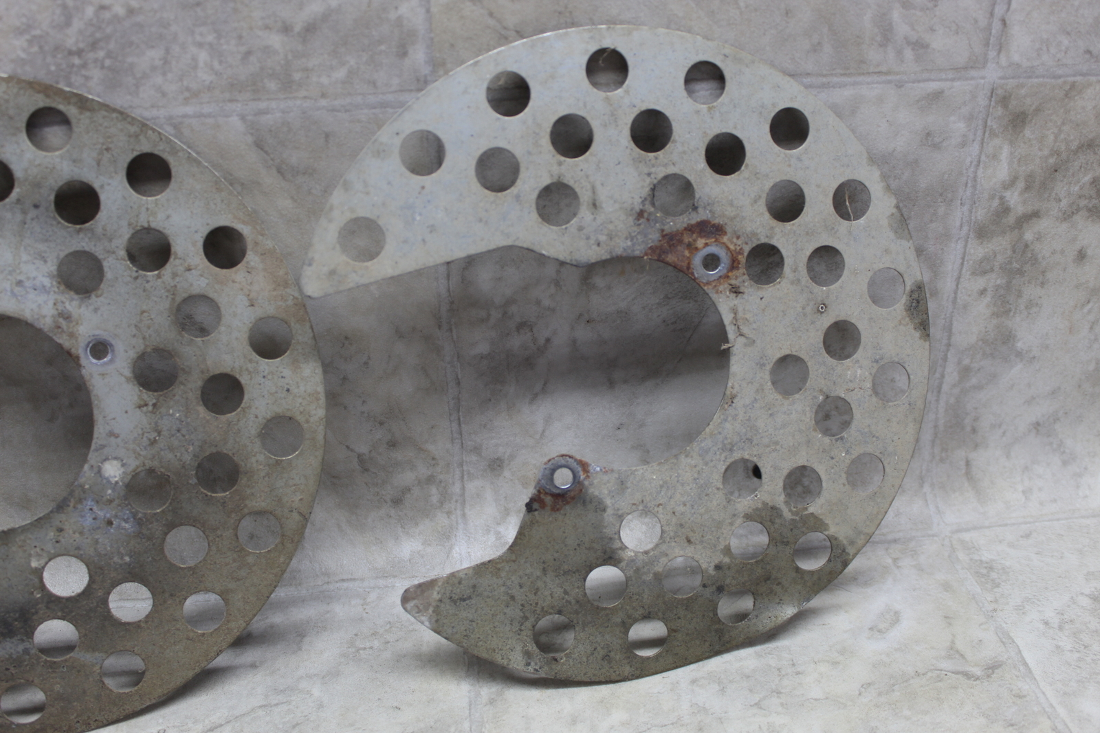 00-02 Yamaha Kodiak 400 Oem Front Left Right Brake Rotor Guards Plates ...