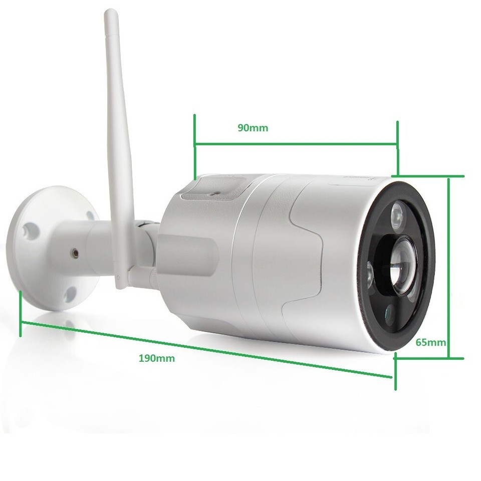 Outdoor Security Camera, Chortau 1080P Fisheye Wifi Bullet Surveillance ...