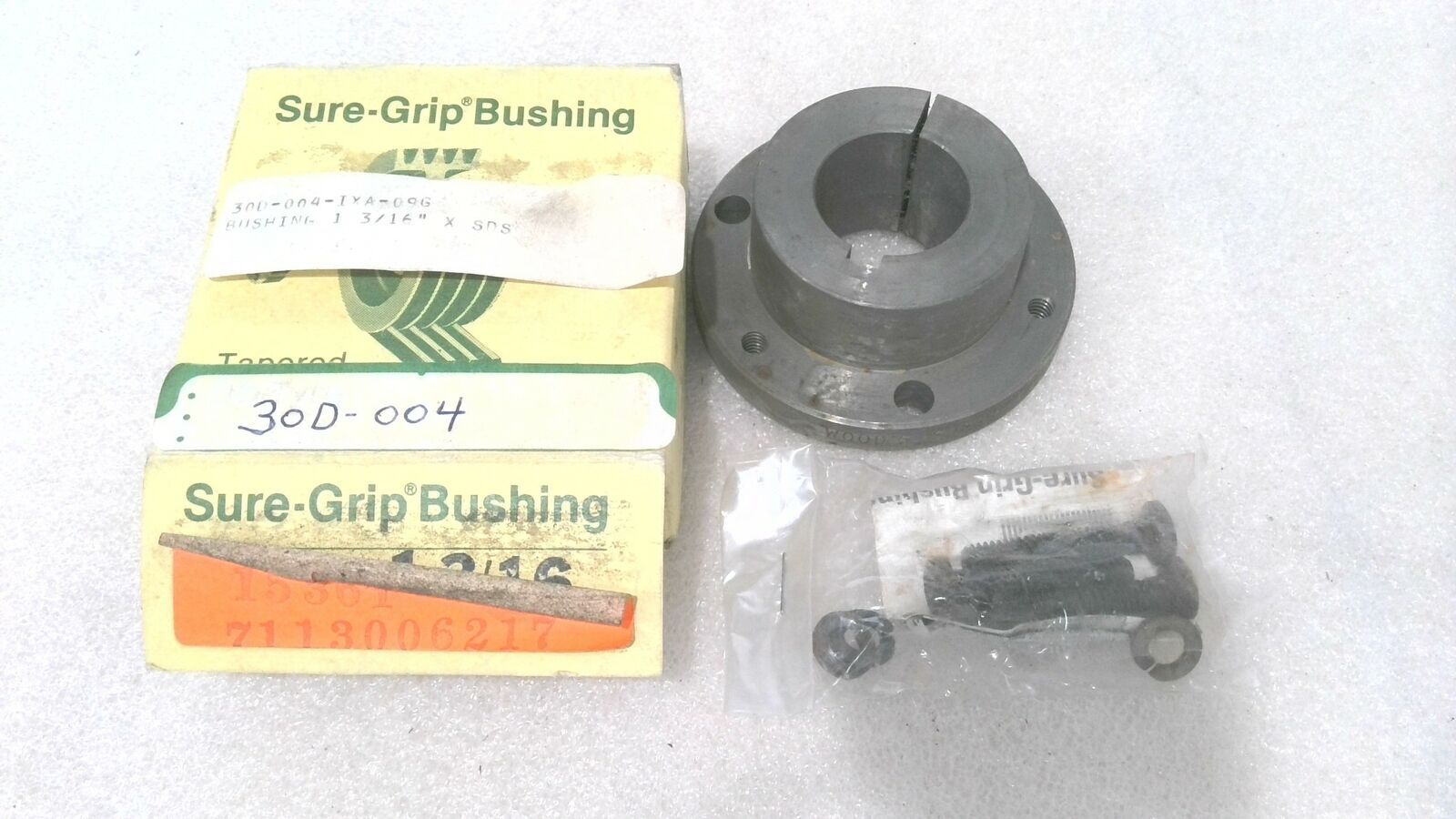 SURE-GRIP BUSHING 30D-004-IXA-09G TAPERED BUSHING, QD TYPE 1-3/16" SDS ...