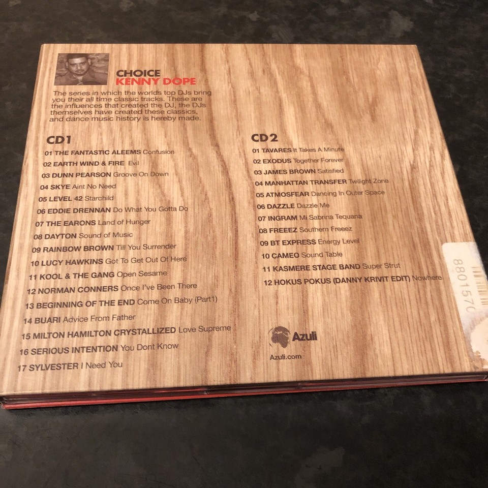Kenny Dope - Choice: A Collection of Classics 2 Disc CD Set Azuli | eBay
