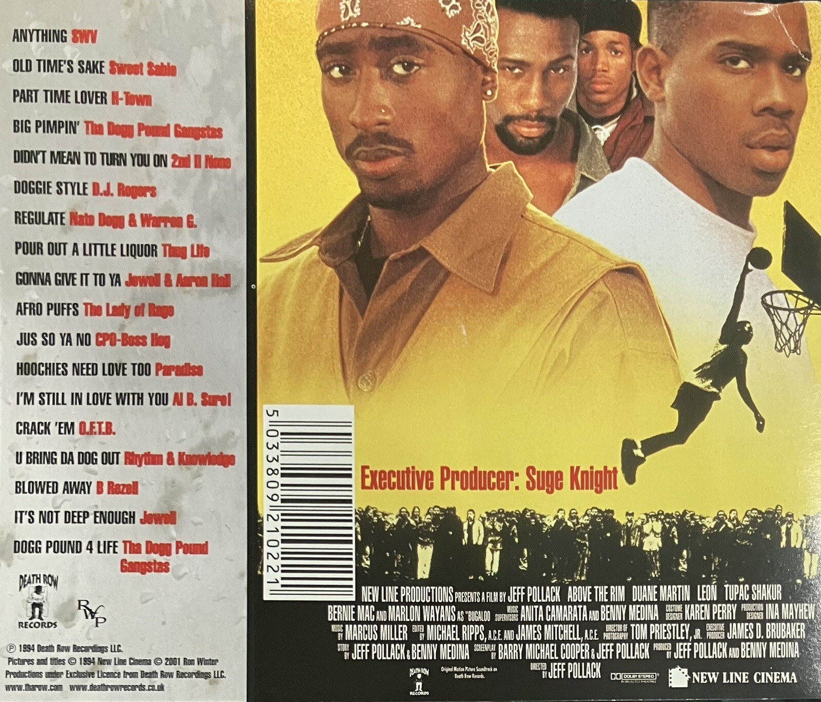 Original Soundtrack - Above The Rim [PA] (CD 2002) for sale online ...