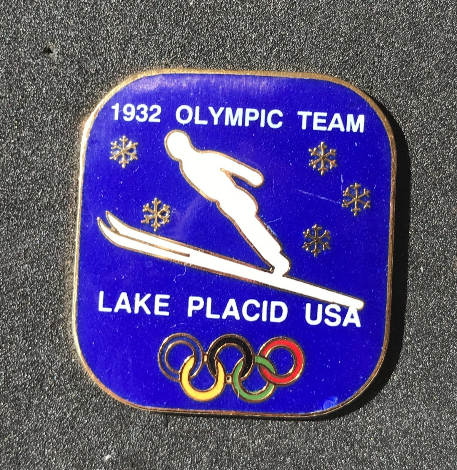 OLYMPIC Pin PINS 1932 Lake Placid Ski Jumping Milan Cortina 2026 Trader ...
