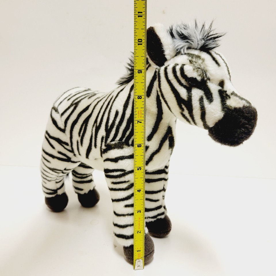Zebra Plush Stuffed Animal Realistic Toy Cape Mountain Endangered ...