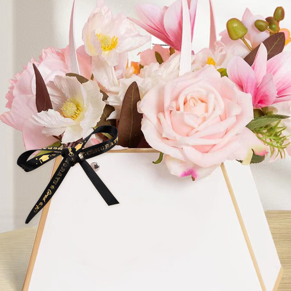 1 Roll of Graduation Party Ribbon Gift Wrapping Ribbon DIY Crafts Bow ...