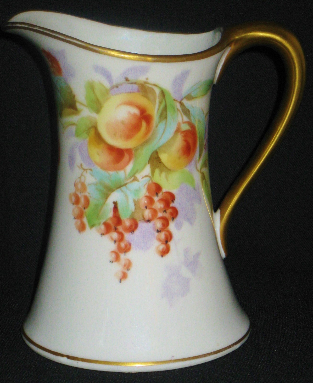 ANTIQUE HP LIMOGES MILK WATER JUICE CREAM PITCHER RARE SIGNED ?GC?EM ...