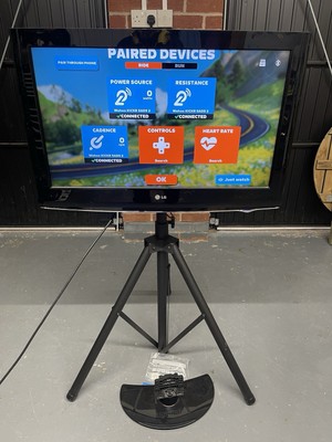 LG 32 Inch Television And Tripod Stand - Zwift | eBay UK