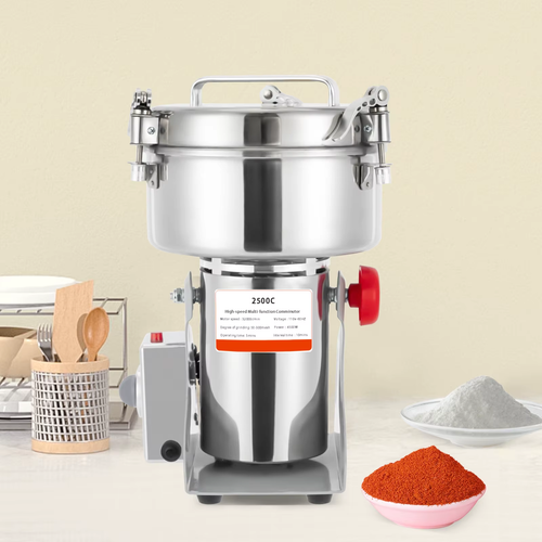 Electric Grain Mill, Commercial Grain Mill 2500G 110V, High-Power Flour ...