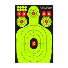 50 Silhouette Shooting Splatter Paper Targets Sturdy High Visibility ...