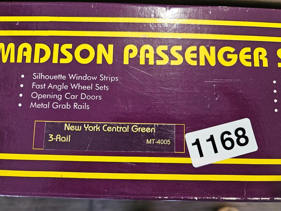 MTH MT-4005 Scale Madison 5 Car Passenger Set NYC New York Central ...