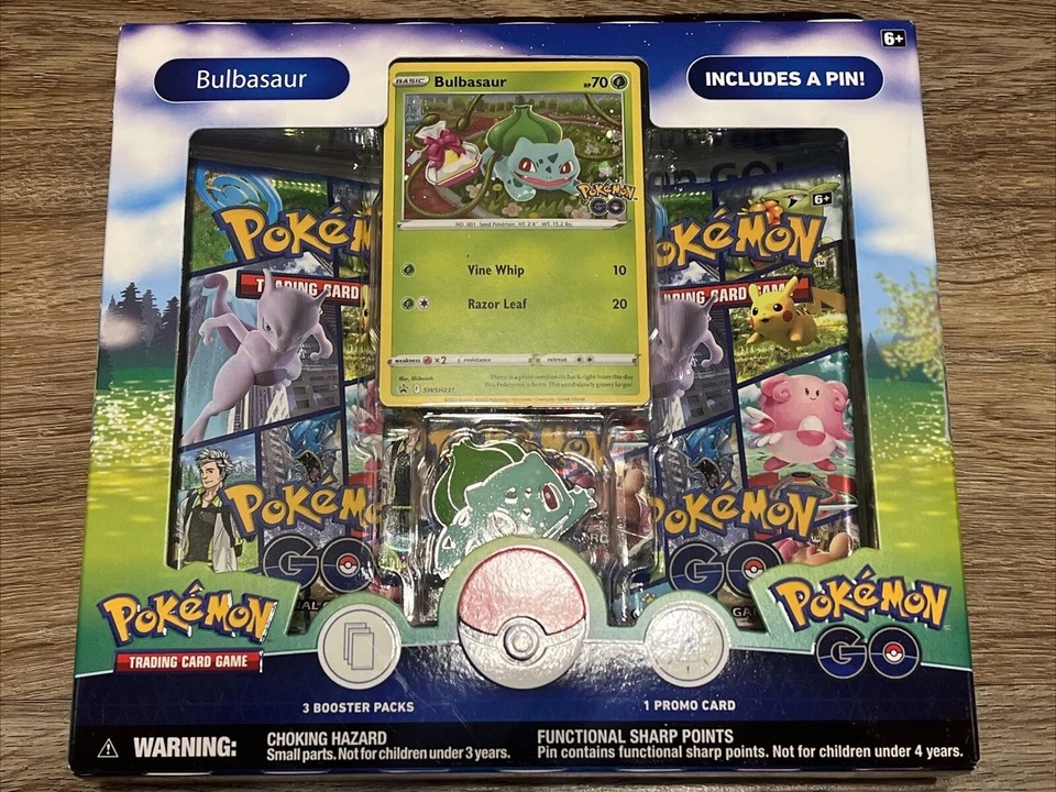 TCG Pokemon GO Bulbasaur Pin Collection Box | eBay