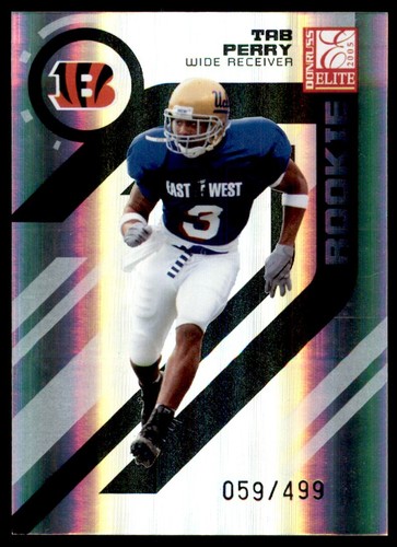 2005 Donruss Elite Tab Perry Rookie 059/499 Cincinnati Bengals #191 | eBay