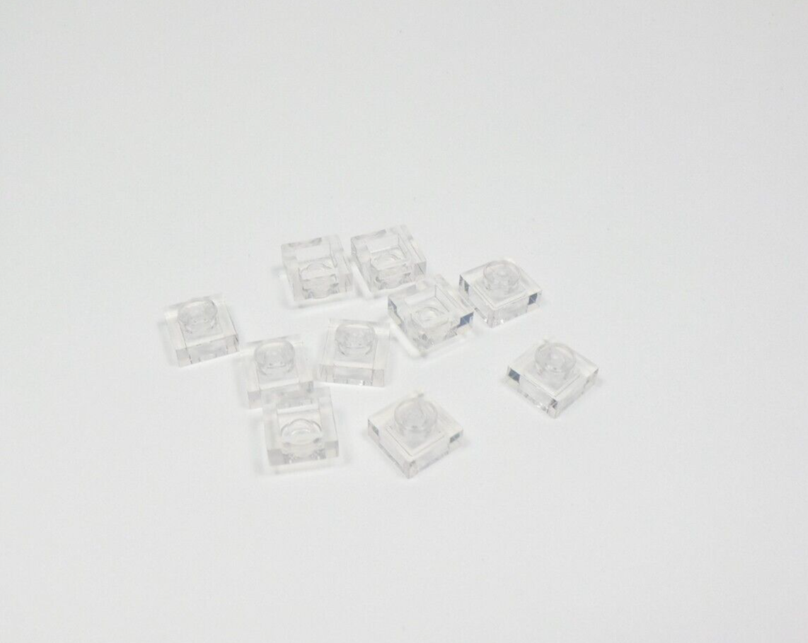 LEGO Lot of 10 Trans Clear 1x1 Plates D6 | eBay