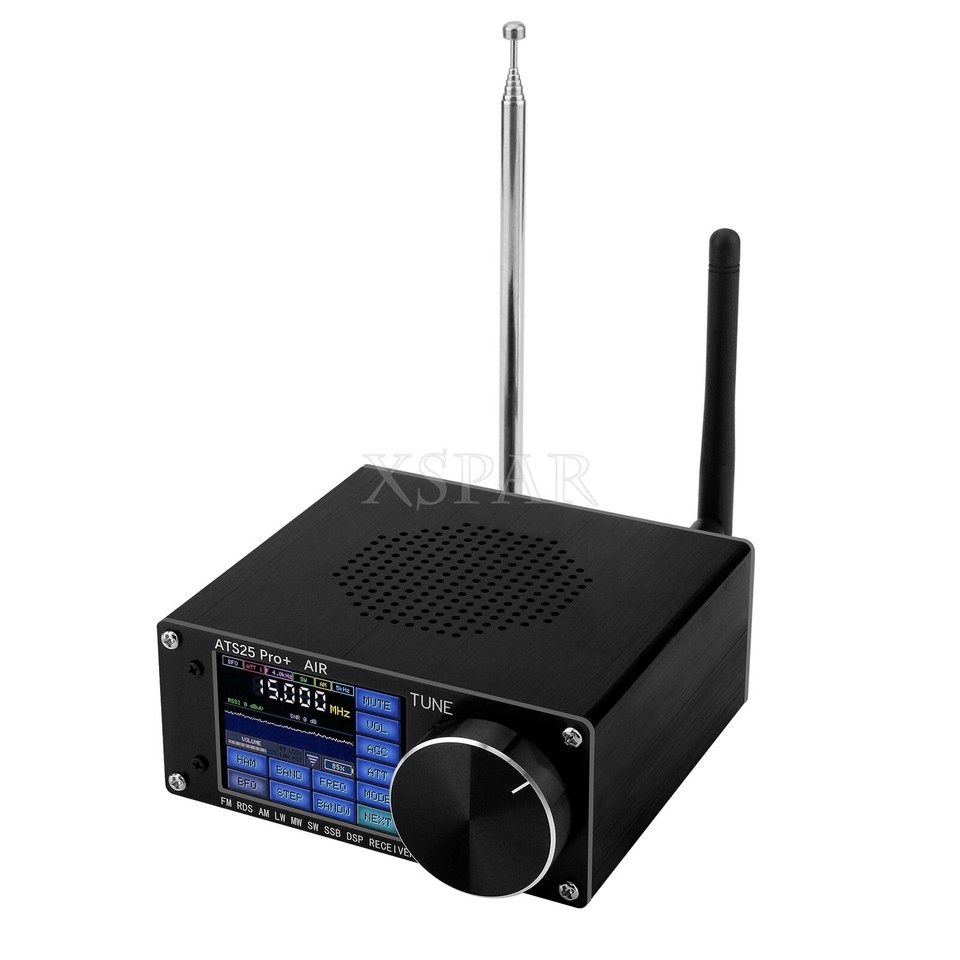 HAMGEEK ATS25 Pro+ FM SW SSB AIR SDR Receiver Aviation Band Bluetooth ...