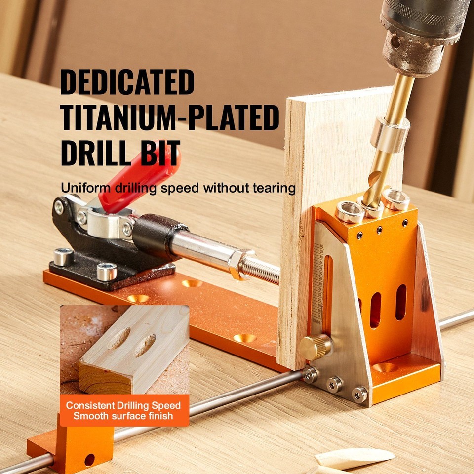 34 Pcs Aluminum Alloy Pocket Hole Jig System Wear and Corrosion ...
