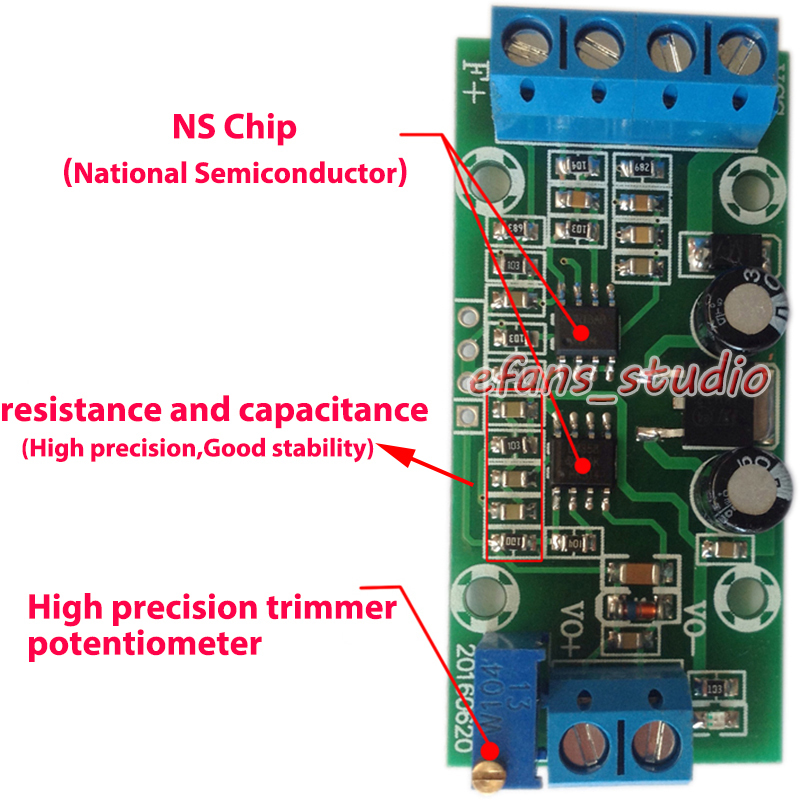 Pulse Frequency 0-10/100Khz to 0-10V Voltage F-V Linear Converter ...