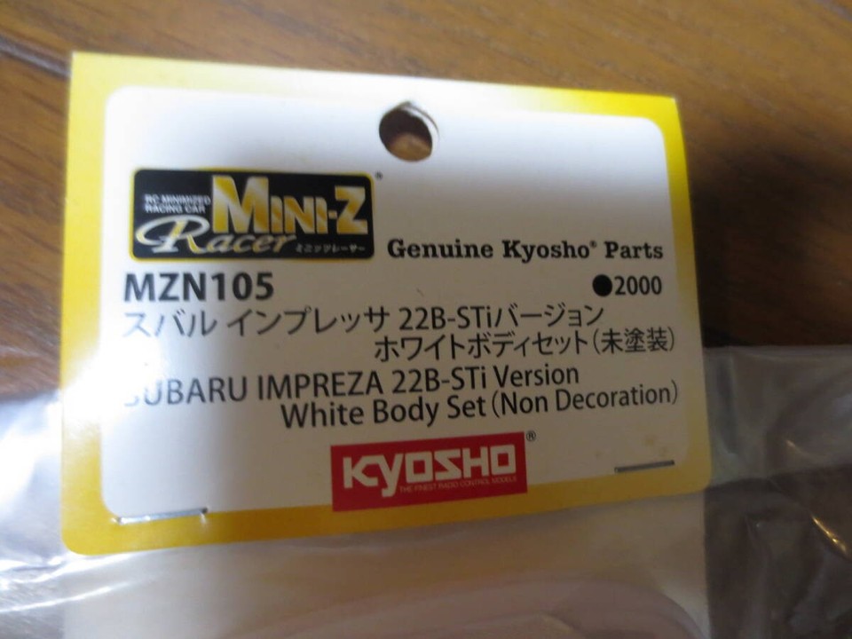 Kyosho Mini-Z Subaru Impreza 22B-STi Version MZN105 White Body Set | eBay