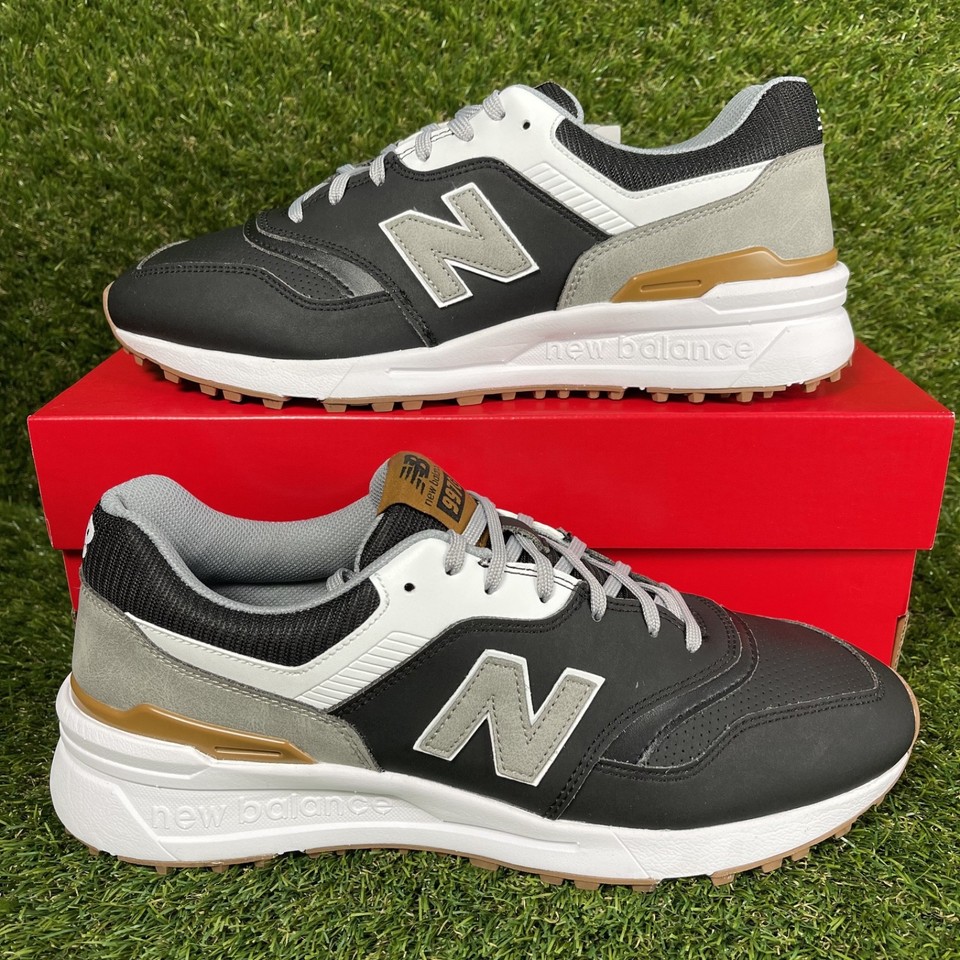 NEW BALANCE 997 SL Leather Low Top Golf Shoes Mens Size 11 D Black ...