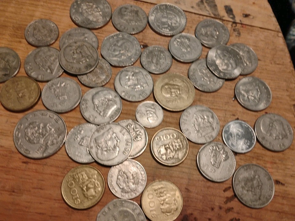 Vintage Mexican Coin Collection Lot - Of 36 Unique Coins from Mexico ...