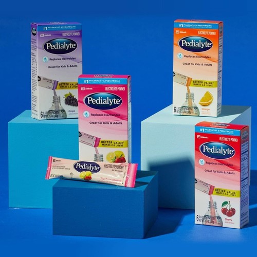 Pedialyte Electrolyte Powder Packets, Grape, Hydration Drink, 6 Single ...