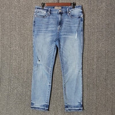 Point Sur Jeans Womens 33x26 Blue 10" Hightower Straight Leg Slim ...