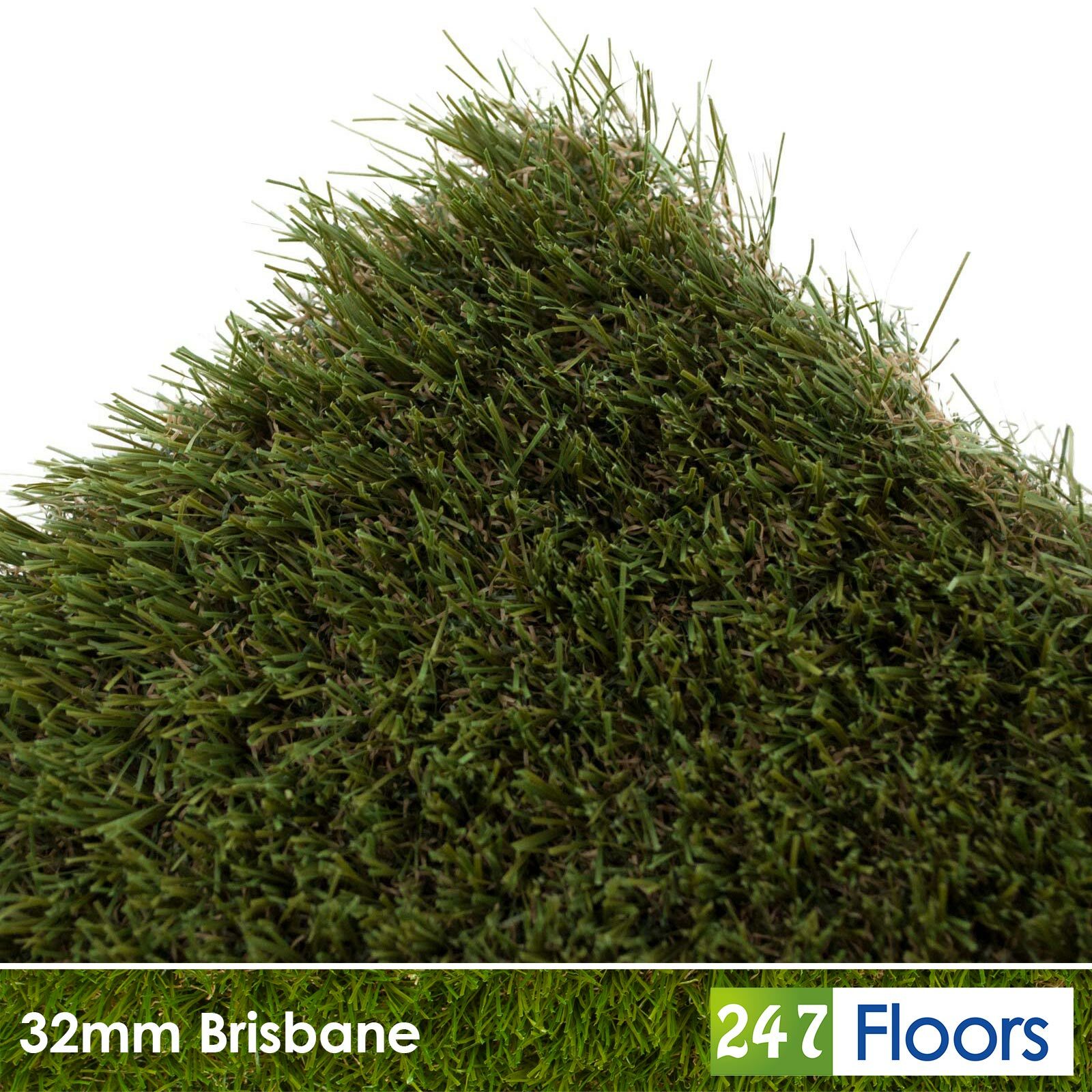 32mm Realistic Artificial Grass Dense Soft Natural Astro Turf Garden 2m ...