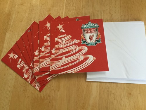 Official Liverpool FC Christmas card Swirl Christmas Tree Design | eBay