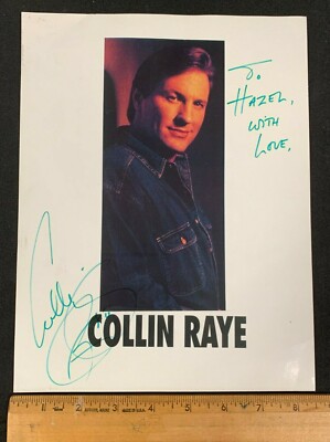 COLLIN RAYE SINGER HAND SIGNED AUTOGRAPHED 8X10" COLOR PHOTO W/COA | eBay