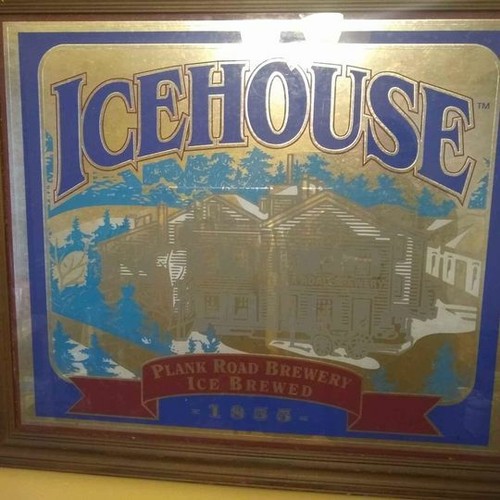 Icehouse Beer Large Wall Sign Mirror - Plank Road Brewery - Ice Brewed ...