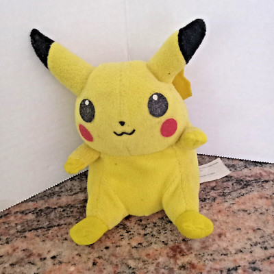 Vintage 1998 Pokémon Pikachu Game Freak Nintendo 6" Beanie Stuffed ...